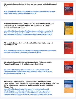 Advances In Communication Devices And Networking Proceedings Of Iccdn ...