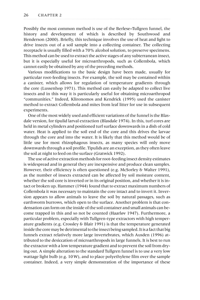 Insect Sampling in Forest Ecosystems Simon R. Leather | PDF