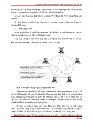 GIÁO TRÌNH Mạng ngang hàng và định tuyến trong mạng ngang hàng (P2P) | PDF
