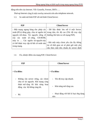 GIÁO TRÌNH Mạng ngang hàng và định tuyến trong mạng ngang hàng (P2P) | PDF