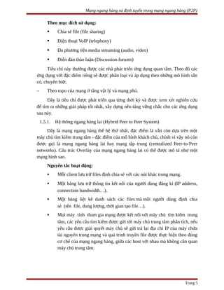GIÁO TRÌNH Mạng ngang hàng và định tuyến trong mạng ngang hàng (P2P) | PDF