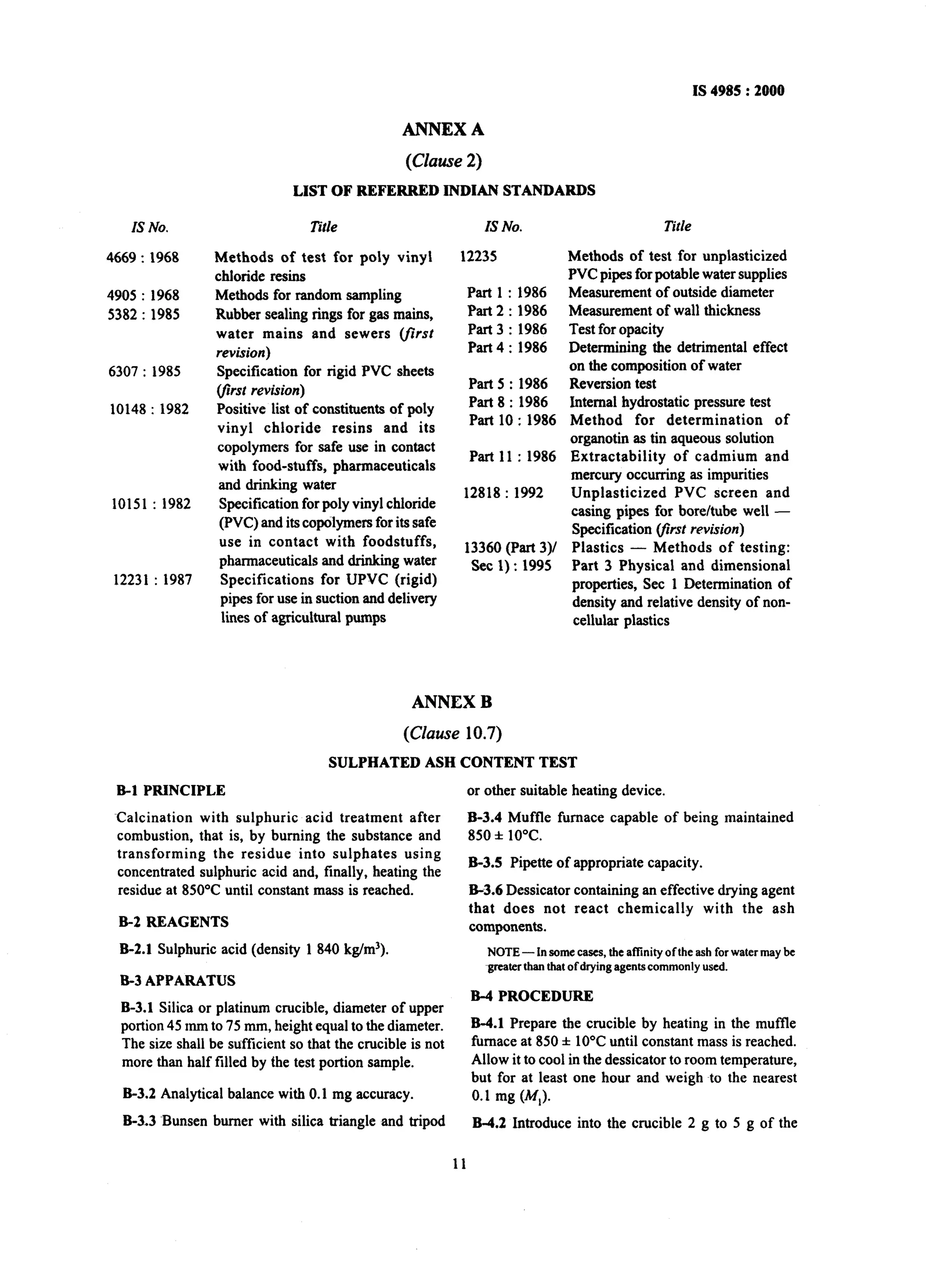 IS 4985 : 2000 | PDF