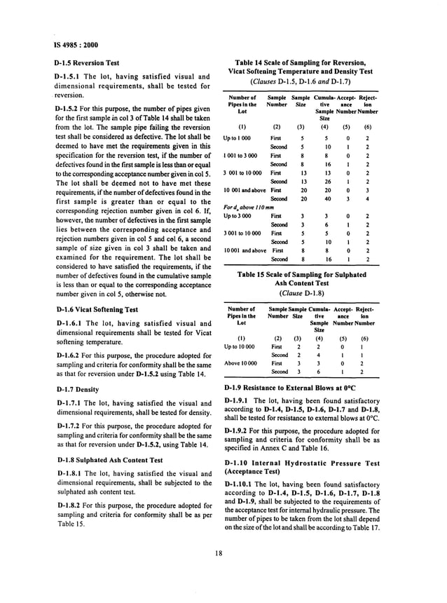 IS 4985 : 2000 | PDF | Chemistry | Science