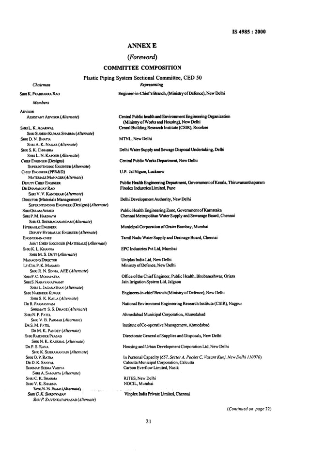 IS 4985 : 2000 | PDF | Chemistry | Science