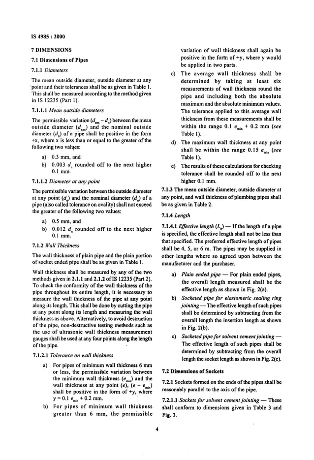 IS 4985 : 2000 | PDF | Chemistry | Science