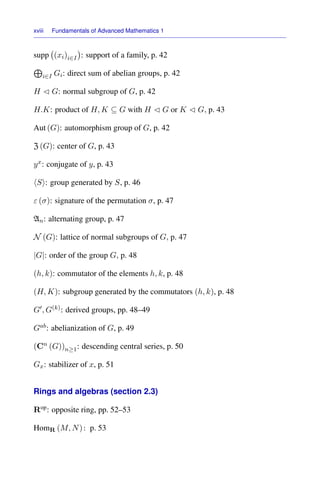 Fundamentals Of Advanced Mathematics 1 Bourles Henri | PDF