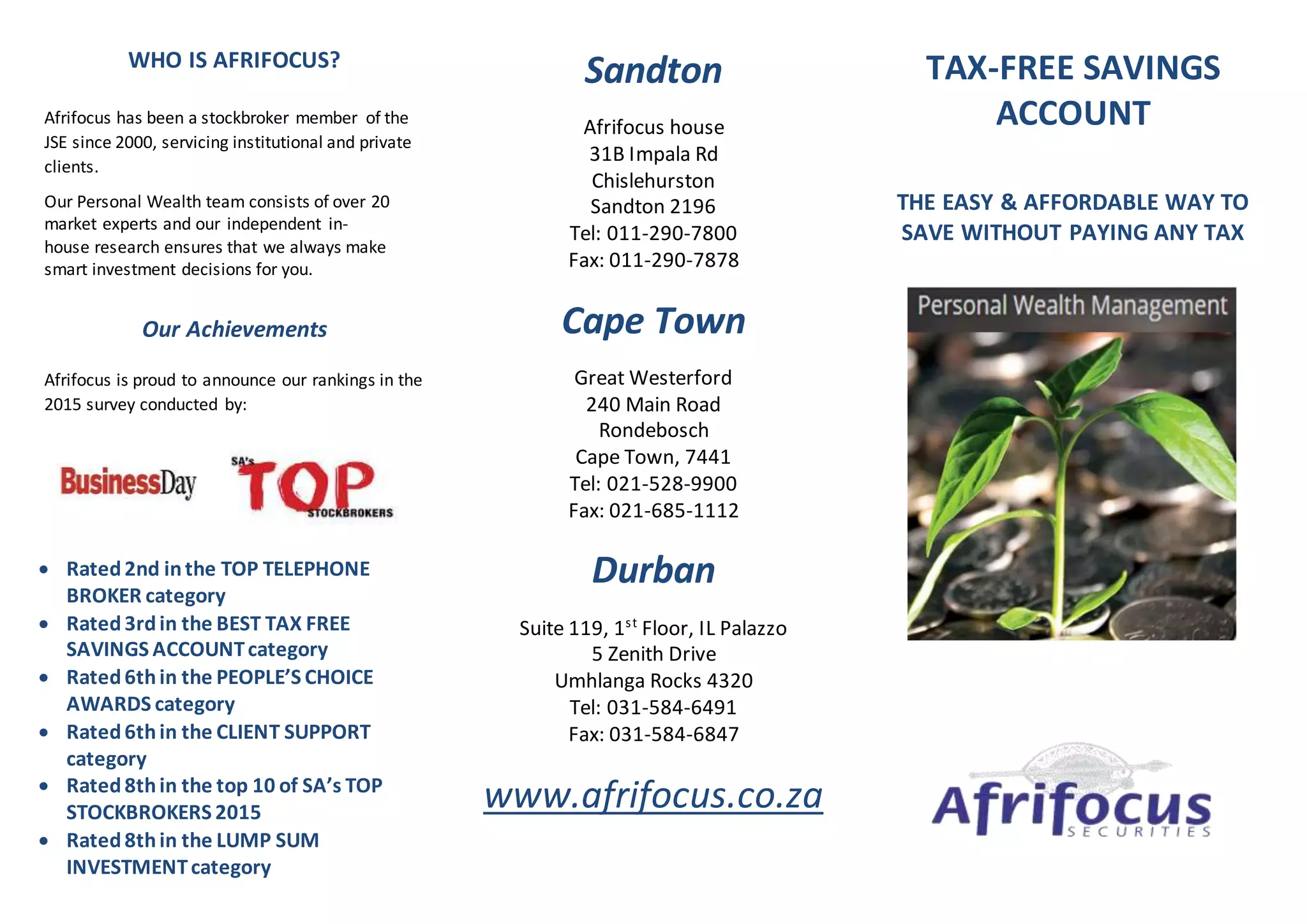 TFSA Brochure | DOCX