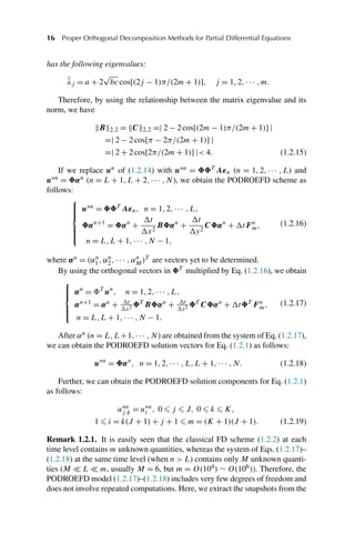 Proper Orthogonal Decomposition Methods For Partial Differential ...