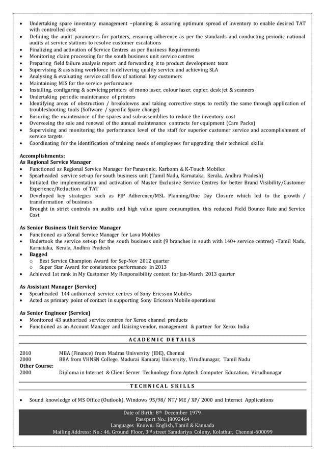 Vasanthakumar Resume | PDF