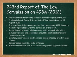 Misuse of Section 498A of IPC | PPTX