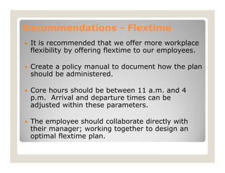 Flextime Power Point Presentation | PDF