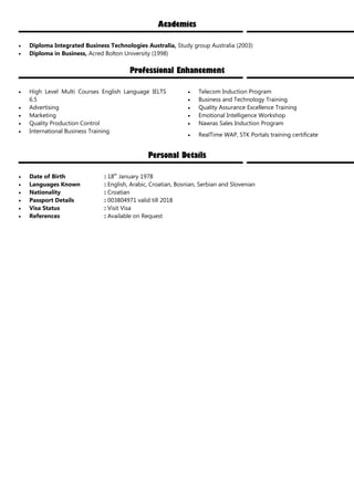 Resume - Abdulhameed Hatim Abdulhameed | DOC