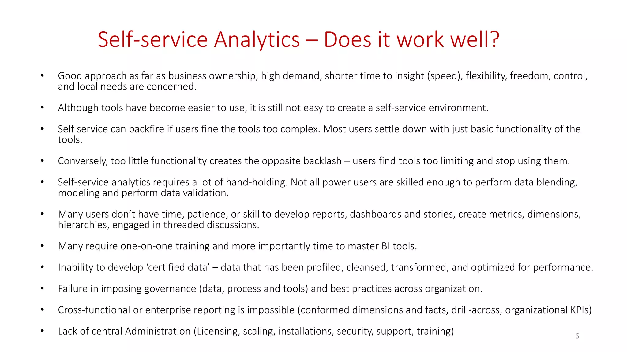 Governed Self-service BI | PPT