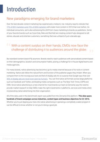 Zemanta Native Ads Benchmark Report | PDF