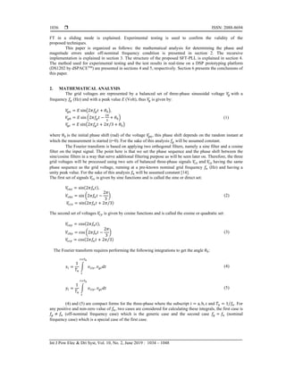 Frequency adaptive sliding fourier transform for synchronizing VSI to the grid | PDF