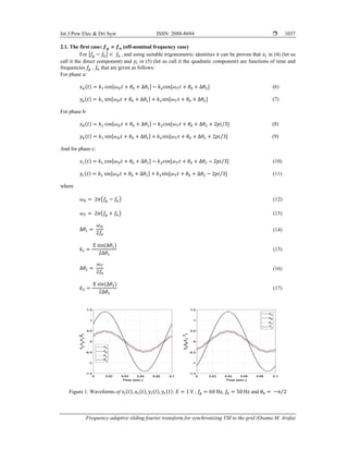 Frequency adaptive sliding fourier transform for synchronizing VSI to the grid | PDF