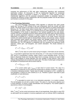 Tree Physiology Optimization in Constrained Optimization Problem | PDF | Gardening | Home & Garden