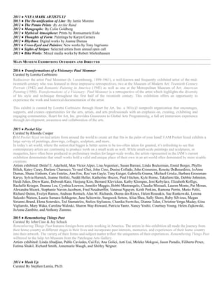 Beth_Giacummo_Curatorial History | PDF | Museums & Galleries | Attractions