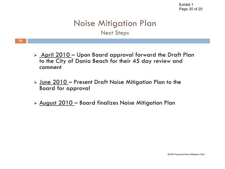Noise Mitigation Presentation 4/27/10 County Meeting