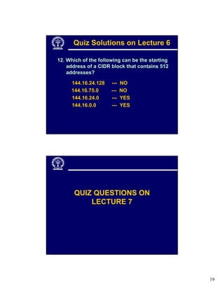 Lecture-07 .pdf | Computer Networking | Computing