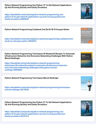 Python Network Programming Conquer All Your Networking Challenges With ...