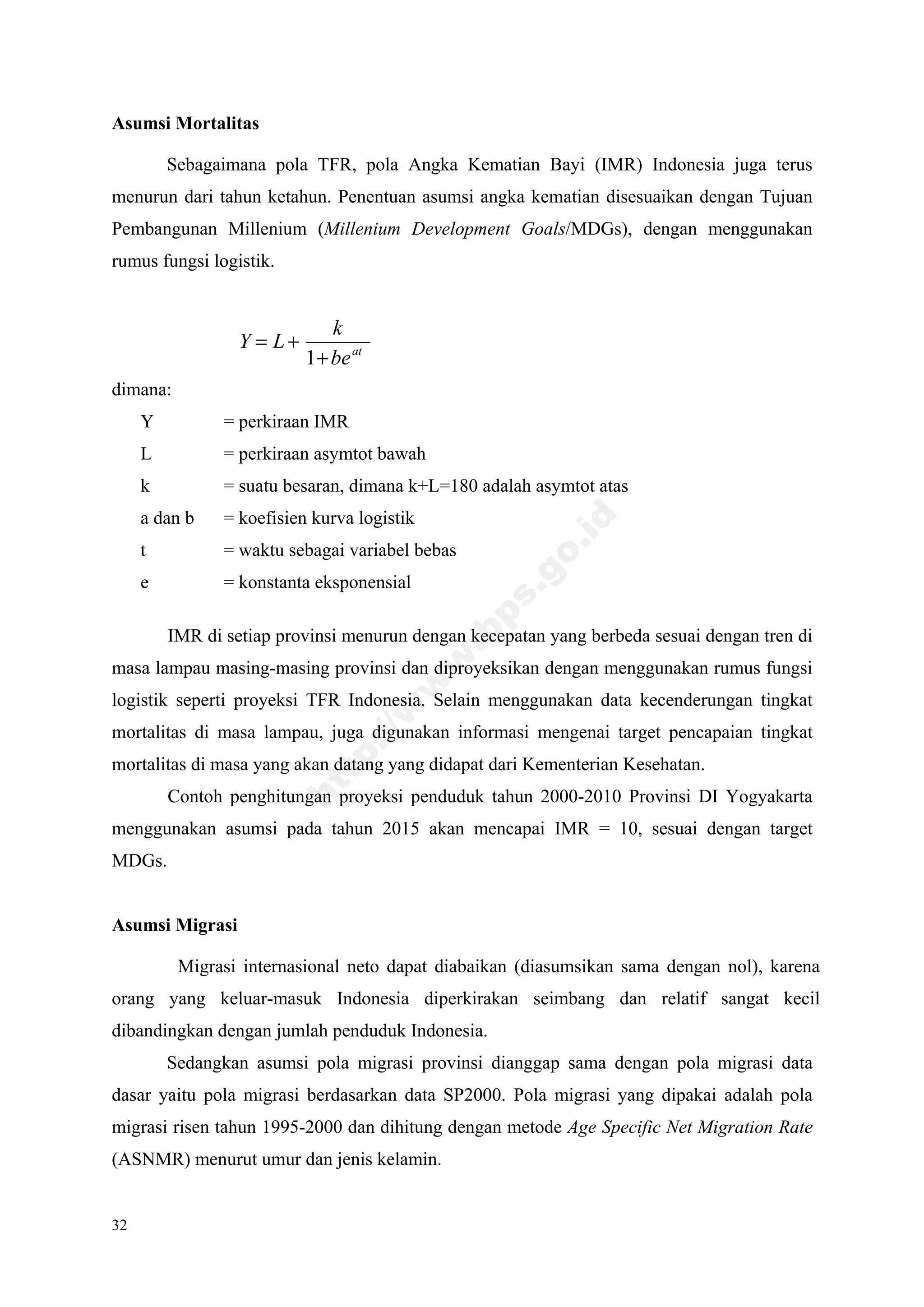 49951 id-pedoman-penghitungan-proyeksi-penduduk-dan-tenaga-kerja | PDF