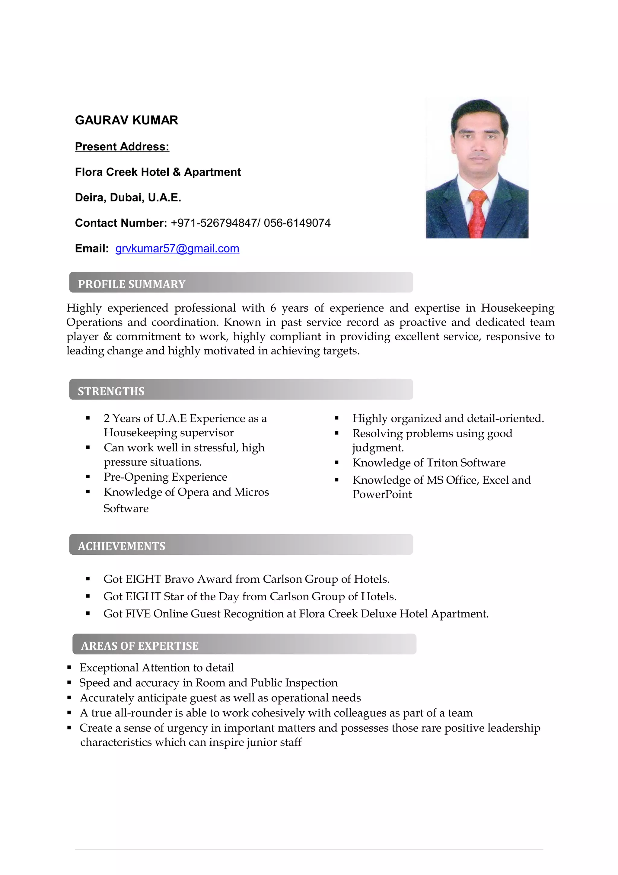 Gaurav resume | DOC
