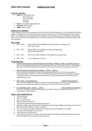 CV Updated 13-07-2015 | PDF