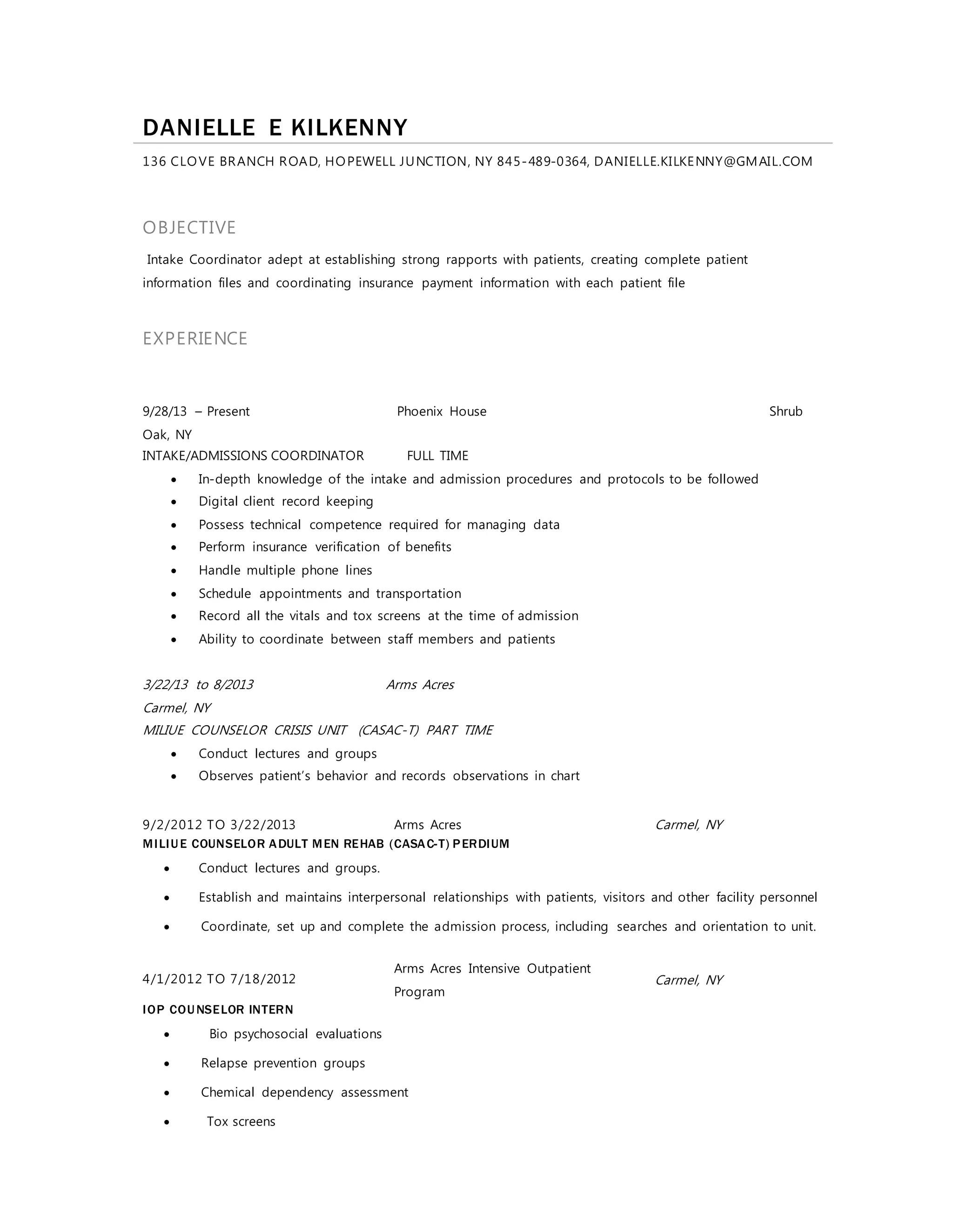 Danielle resume 3 | PDF