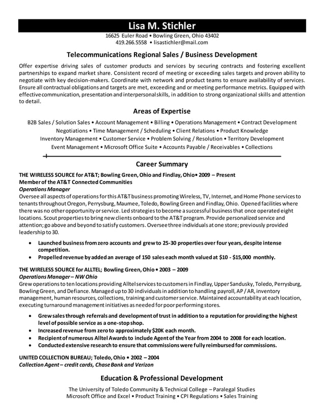 Lisa Stichler Resume | PDF