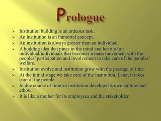 Institution Building | PPTX
