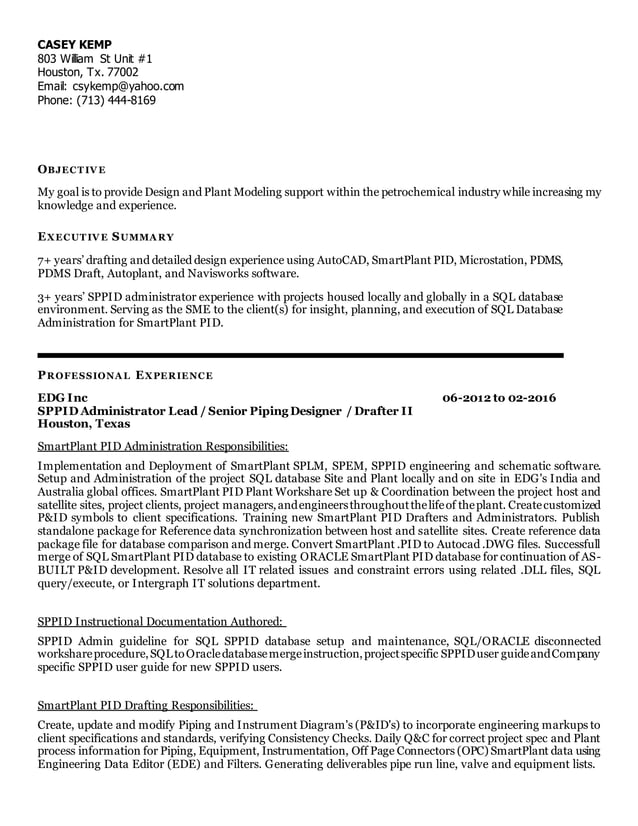 Casey Kemp Resume | PDF