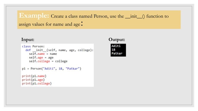 Creating Class Self Variables In Python Pptx Programming Languages 7568