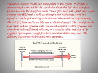Ruby & Nd YAG laser By Sukdeep Singh | PPTX | Chemistry | Science