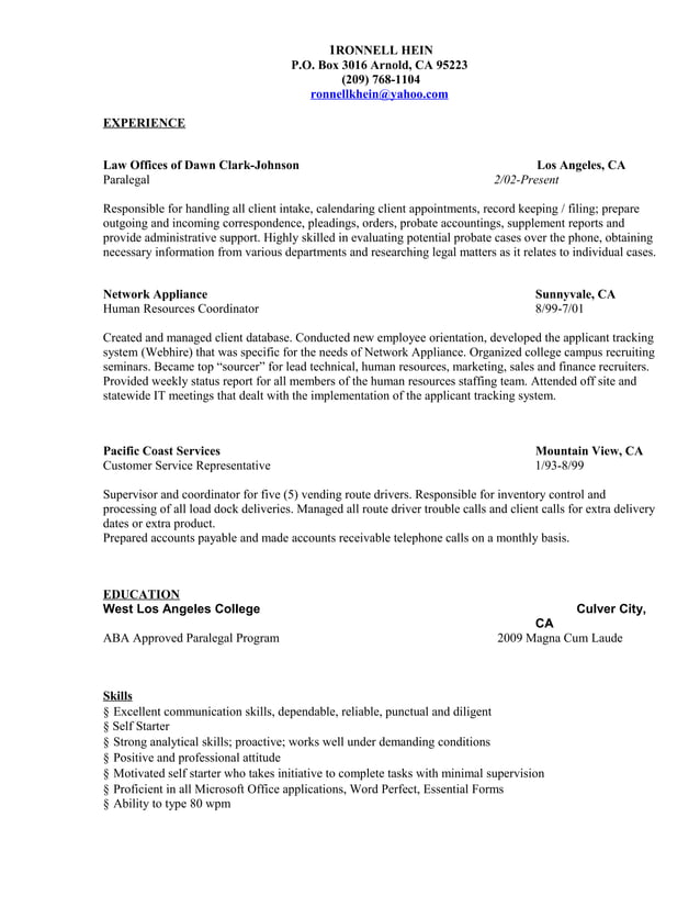 resume RH 2016 | PDF