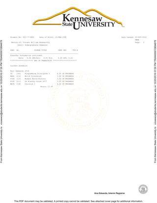 10_20_2016 Vincent Noseworthy Transcript | PDF