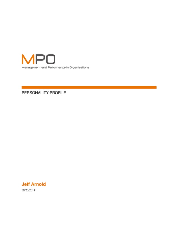JeffArnold_MPO Profile | PDF