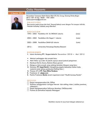 Curiculum Vitae | PDF