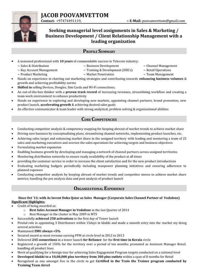 JACOB - CV (1) | PDF