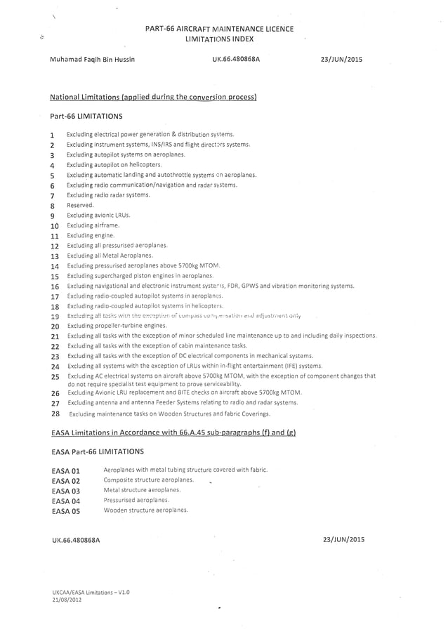 EASA LICENCE COPY | PDF | Business | Business and Finance
