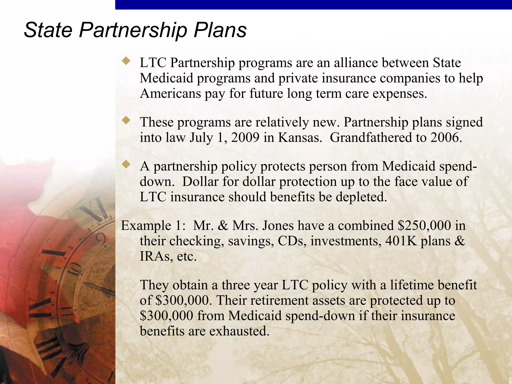 30 Minute LTC Presentation | PPT | Government Support and Welfare ...