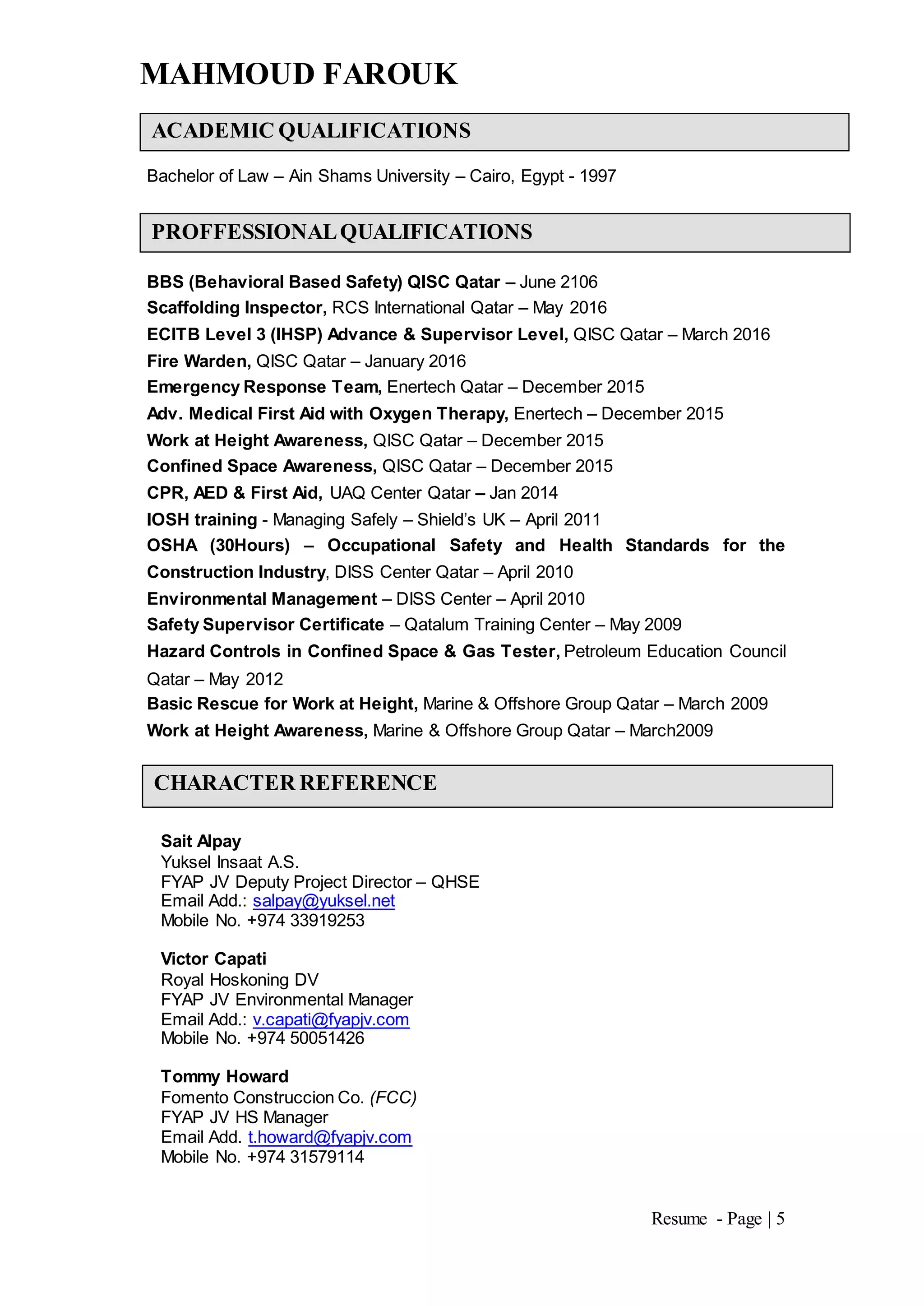 Mahmoud Farouk_CV | PDF