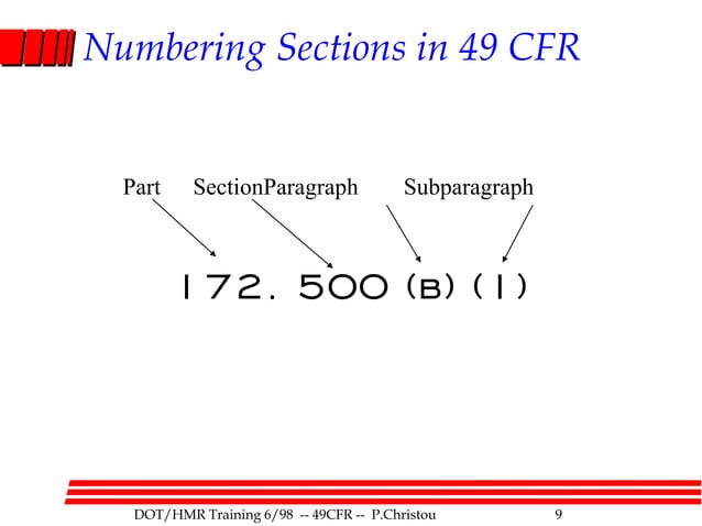 49cfr.ppt | Logistics | Business