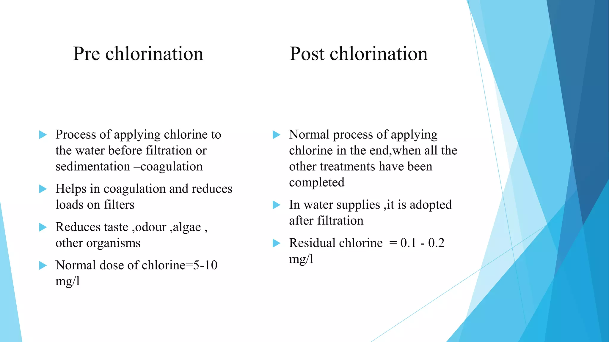 Chlorination - Disinfecting agent used in water treatment | PPTX ...