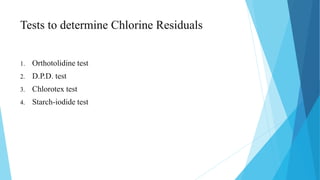 Chlorination - Disinfecting agent used in water treatment | PPTX ...