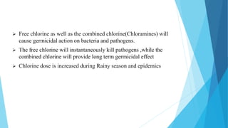 Chlorination - Disinfecting agent used in water treatment | PPTX