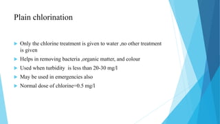 Chlorination - Disinfecting agent used in water treatment | PPTX ...