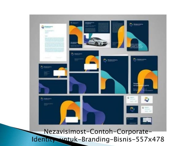 49 contoh corporate identity untuk branding bisnis | PPTX