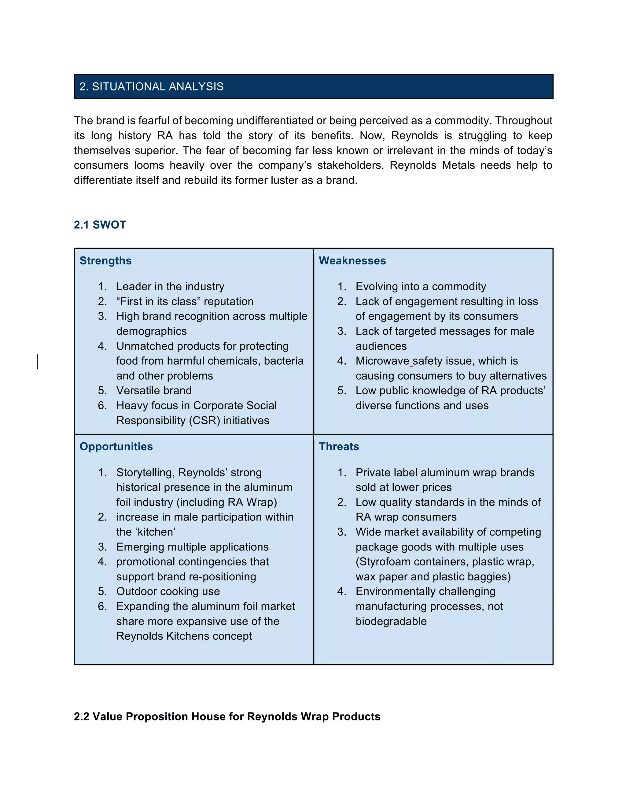 REYNOLDS WRAP PLAN | PDF