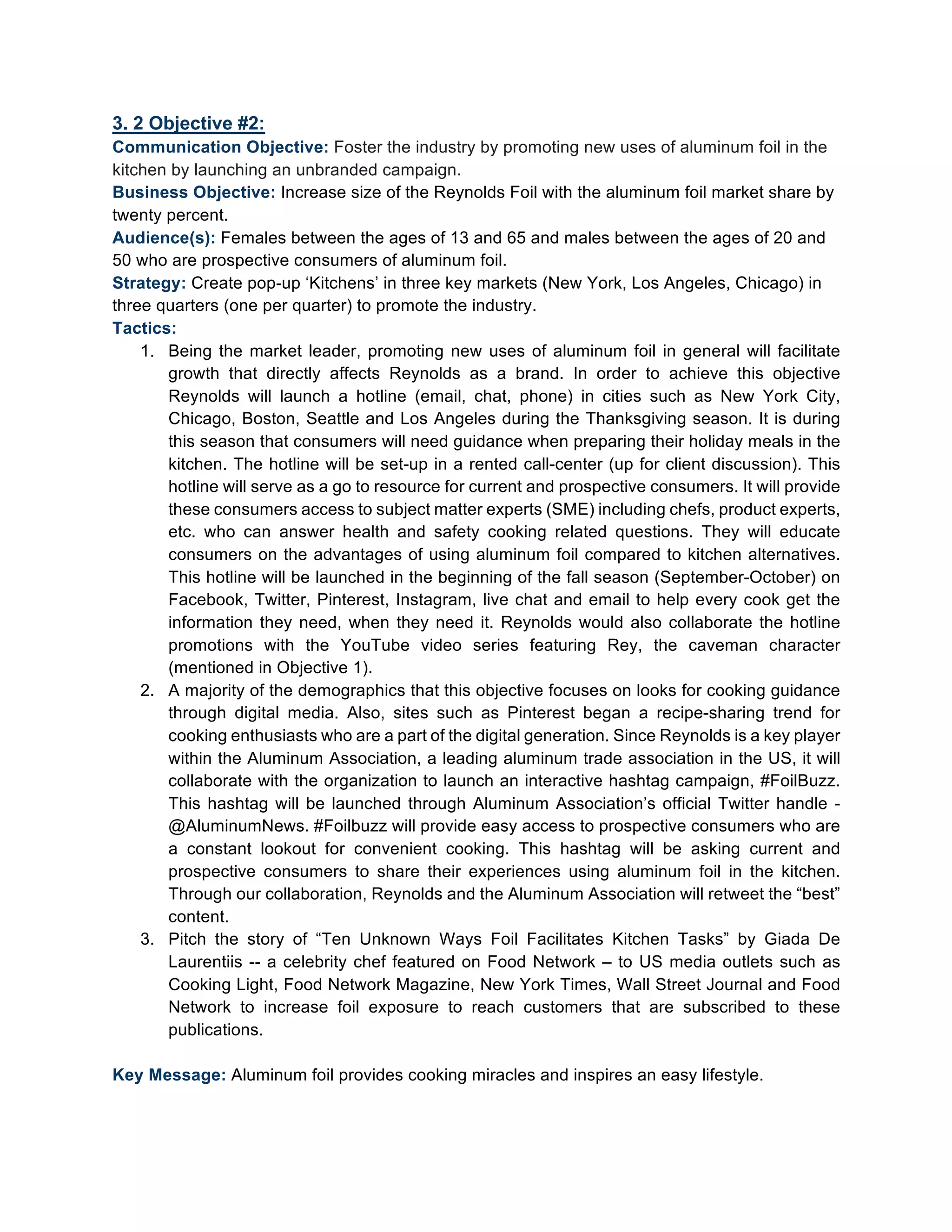 REYNOLDS WRAP PLAN | PDF